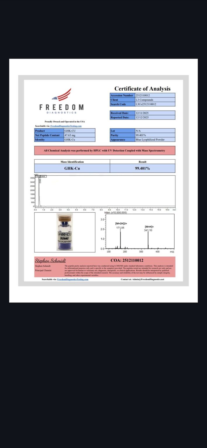 L3 Compound – Research Use Only Peptide Compounds